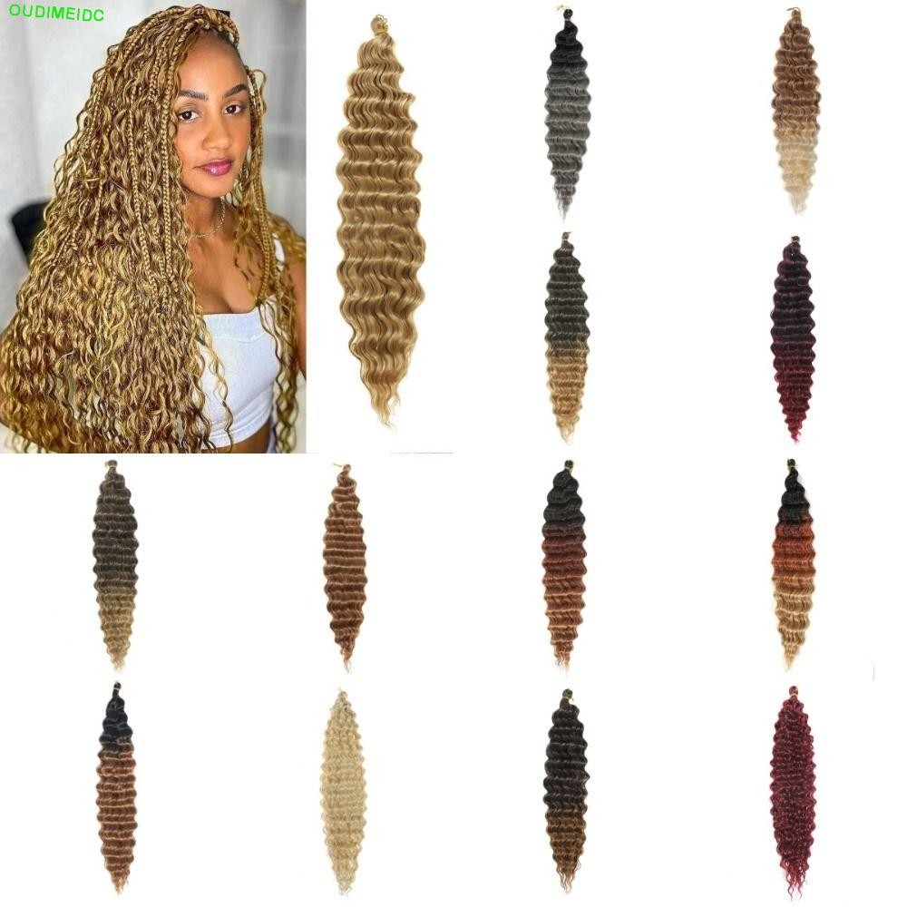 OUDIMEIDC Braiding Hair Extension, Deep Wave Afro Curly Hair Twist ...