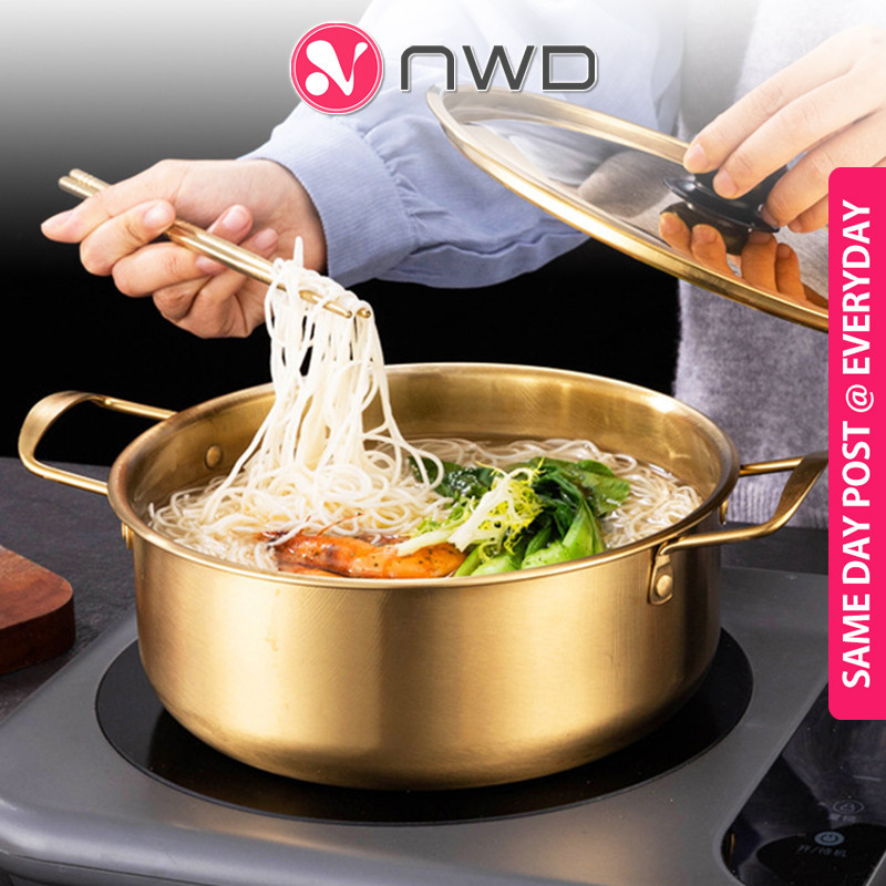 𝗙𝗟𝗔𝗩𝗢𝗥-𝗣𝗥𝗘𝗦𝗘𝗥𝗩𝗜𝗡𝗚 》 Korean Ramen Pot Noodle Soup Stainless Steel ...
