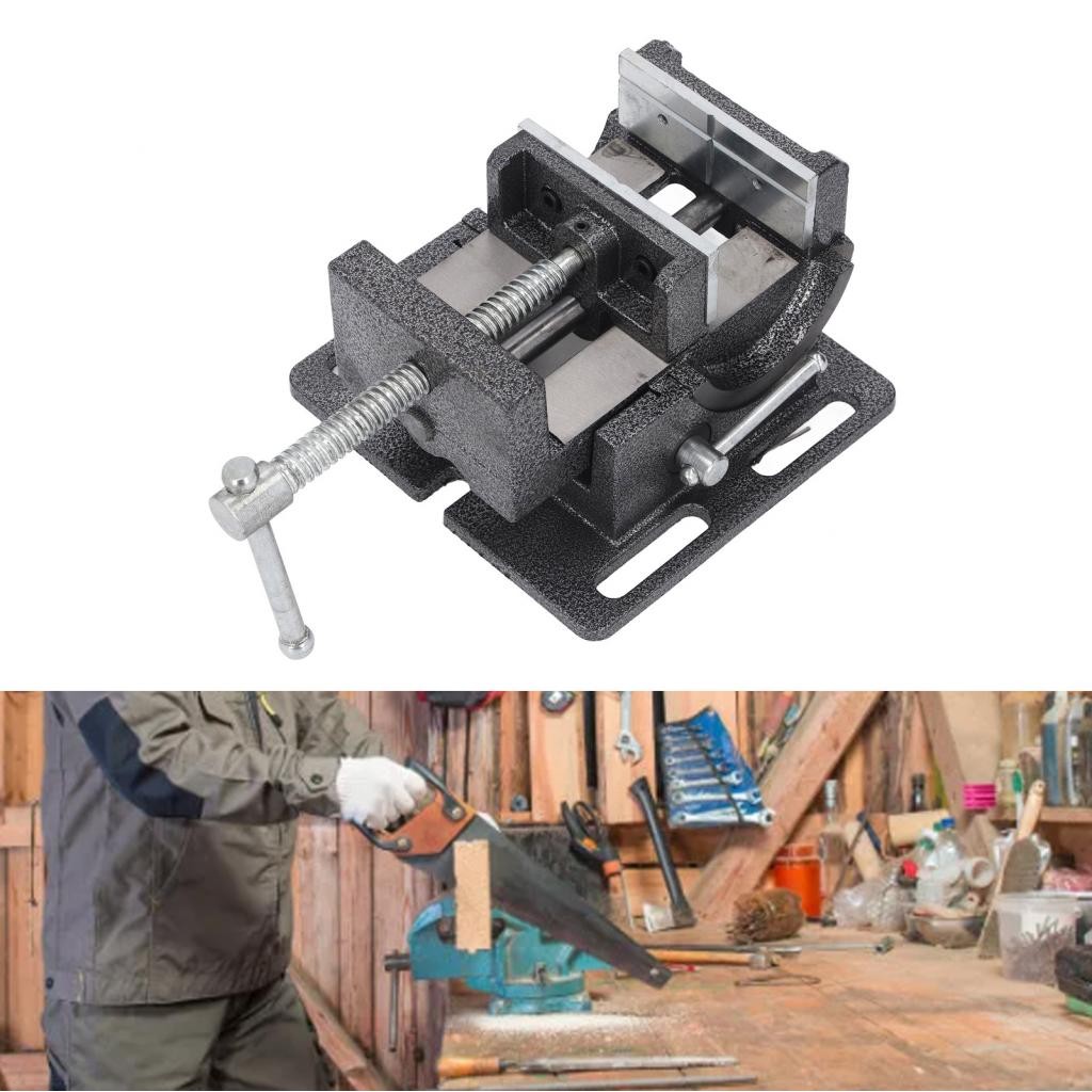 4 Inch Bench Vise 90 Degree Tilting Angle Vice V Groove Jaw Table Clamp ...