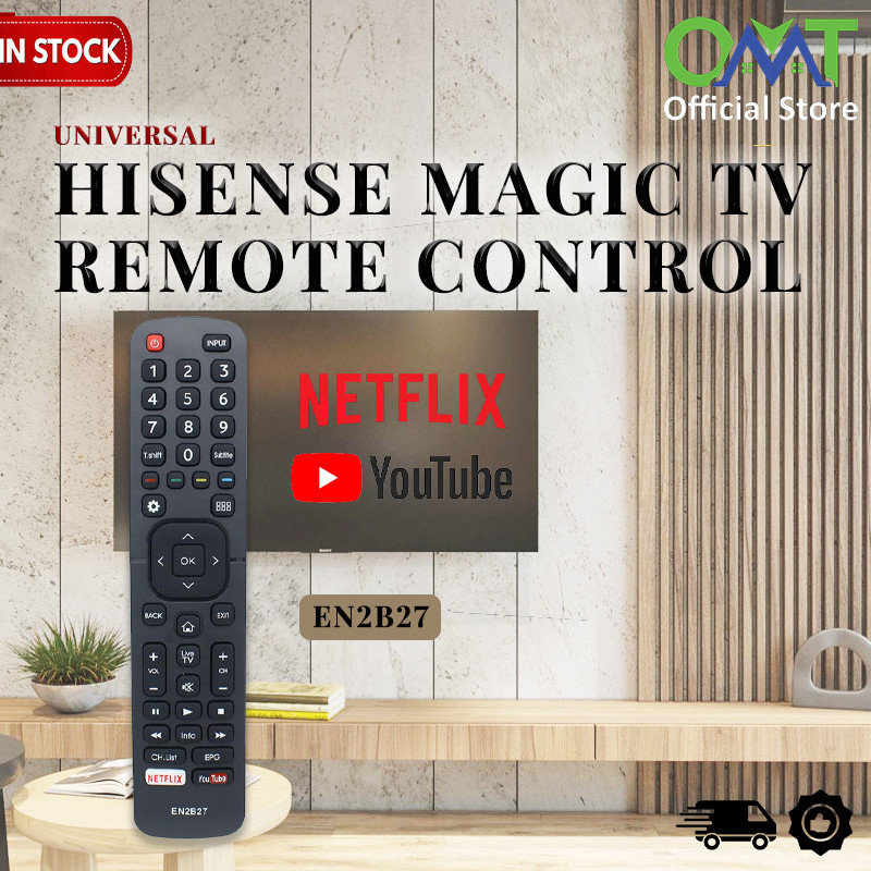 Hisense Smart Android TV Remote Control Universal Replacement EN2B27 ...