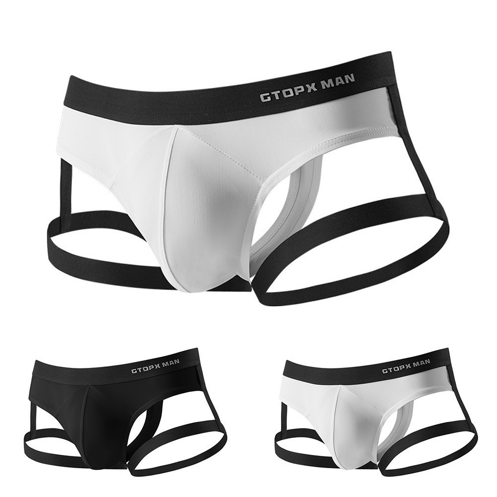 【HEPA】Mens Jockstrap Breathable Underwear Backless Jockstrap Briefs ...