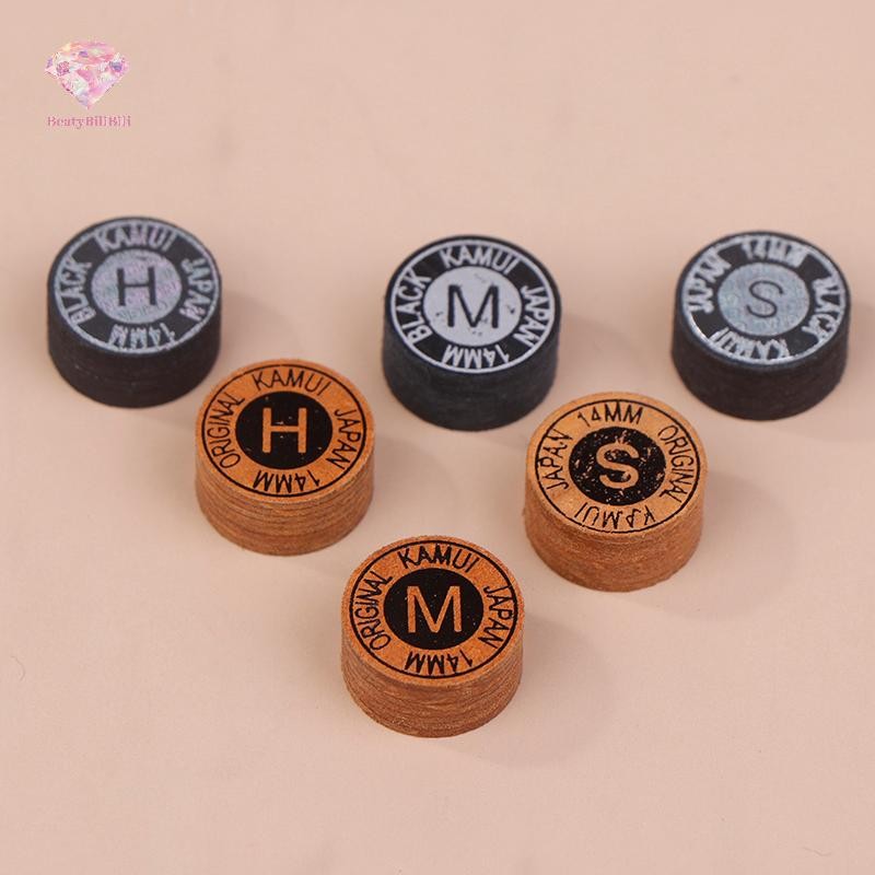 BTYB> 1Pc 14MM Japanese Cue Tip Quality Pool Billiard Leather Cue Tip ...