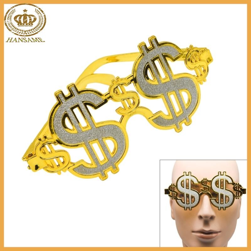 CAPA Funny Dollar Sign Shaped Glasses Party Sunglasses for Adult ...