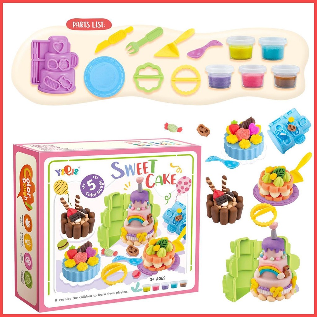 Play Color Dough Play Food Modeling Tools Kit Clay & Modeling Tools Kit ...