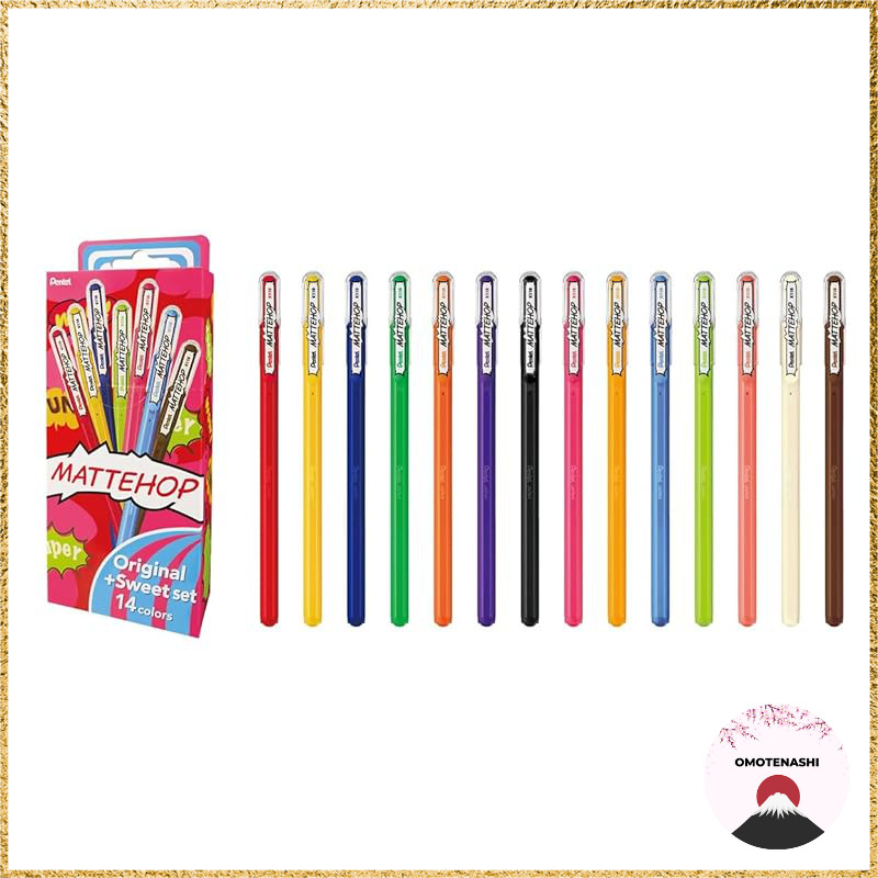Pentel Matte Hop Color Ballpoint Pens - Assorted Colors (10-Pack ...