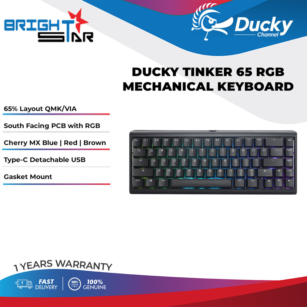 Ducky ProjectD Tinker 65 RGB Mechanical Keyboard | Shopee Singapore