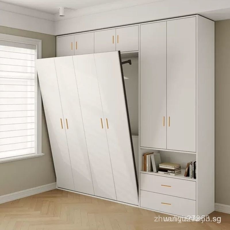 Invisible Bed Wardrobe Integrated Wall Bed Murphy Bed Small Apartment ...