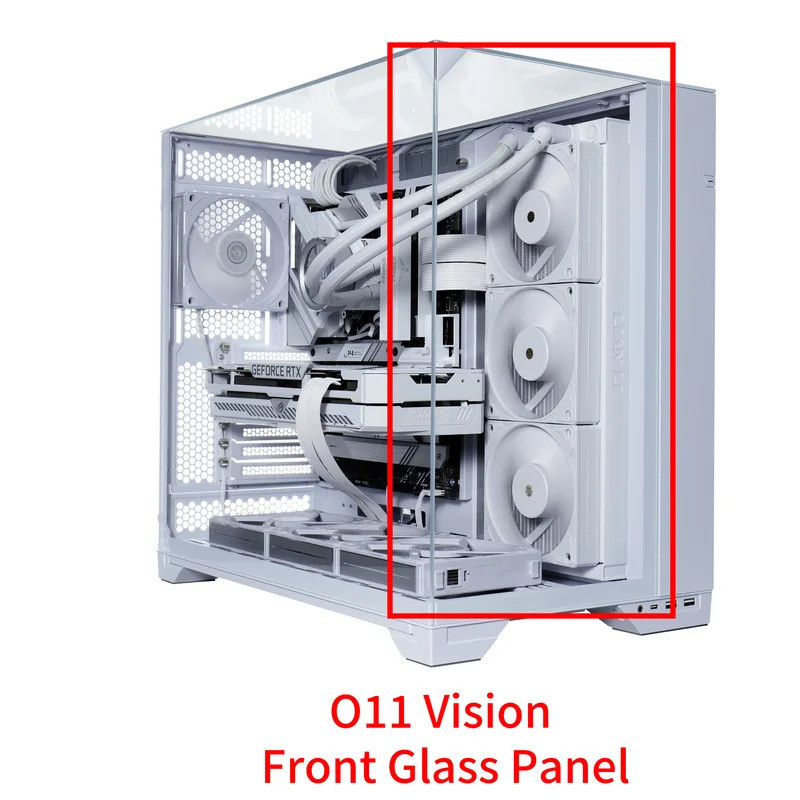 Lian-Li O11 Vision Front Glass Panel(White) | Shopee Singapore