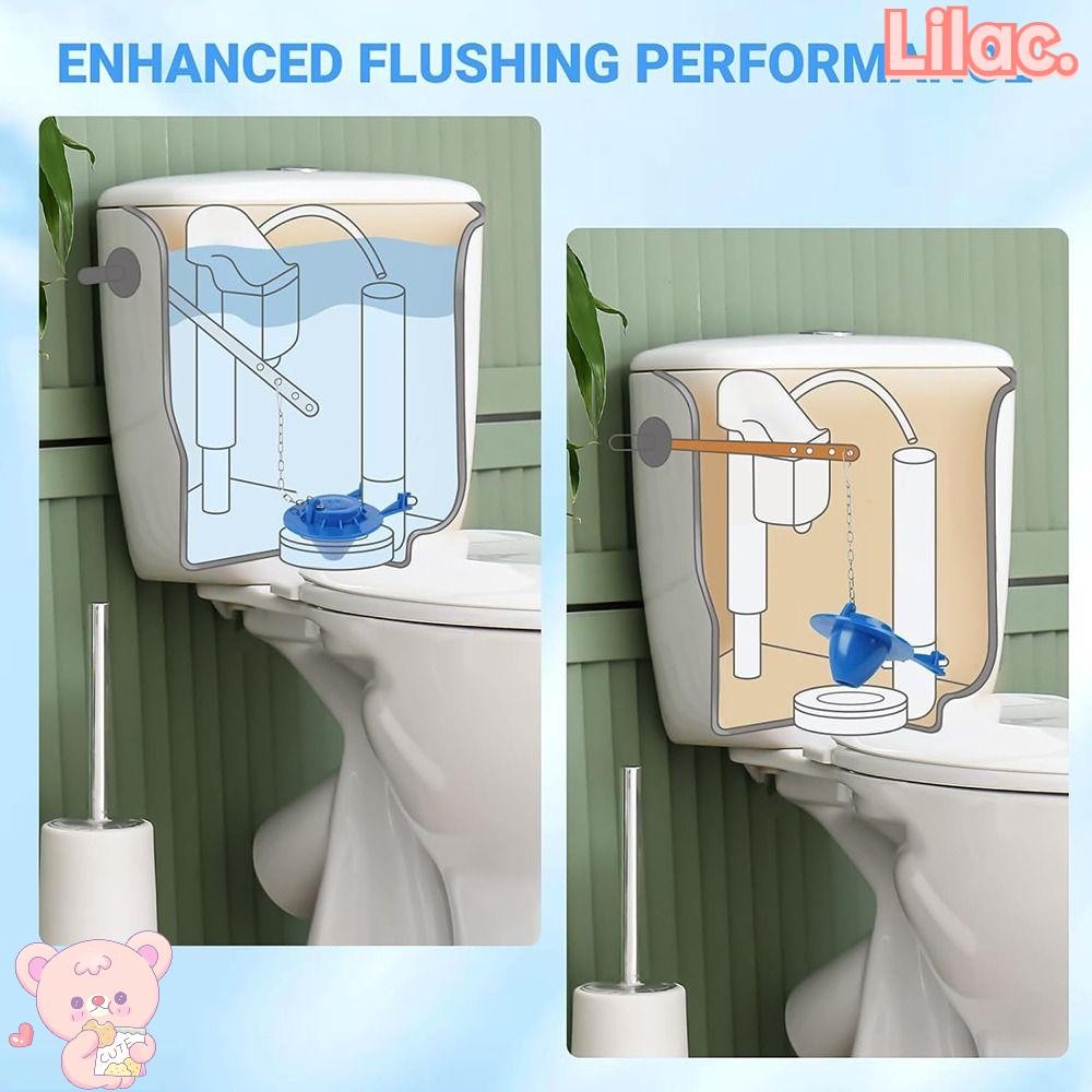 LILAC Flush Valve Flapper, Toilets Tank Water Saving Universal Toilet Flapper, Rubber Stopper ...
