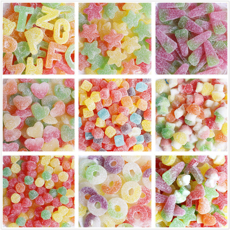 Influencer Sticky Tooth Candy Nostalgic Fruit Flavor Gummy Colorful ...