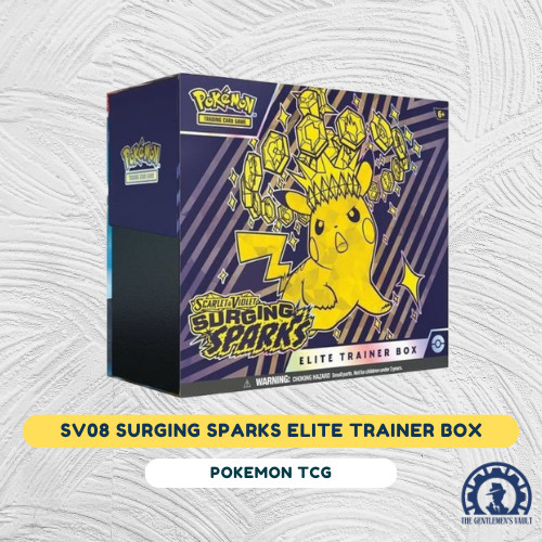 (DENTED) Pokémon TCG: Scarlet & Violet Surging Sparks Elite Trainer Box SV08 ETB | Shopee Singapore
