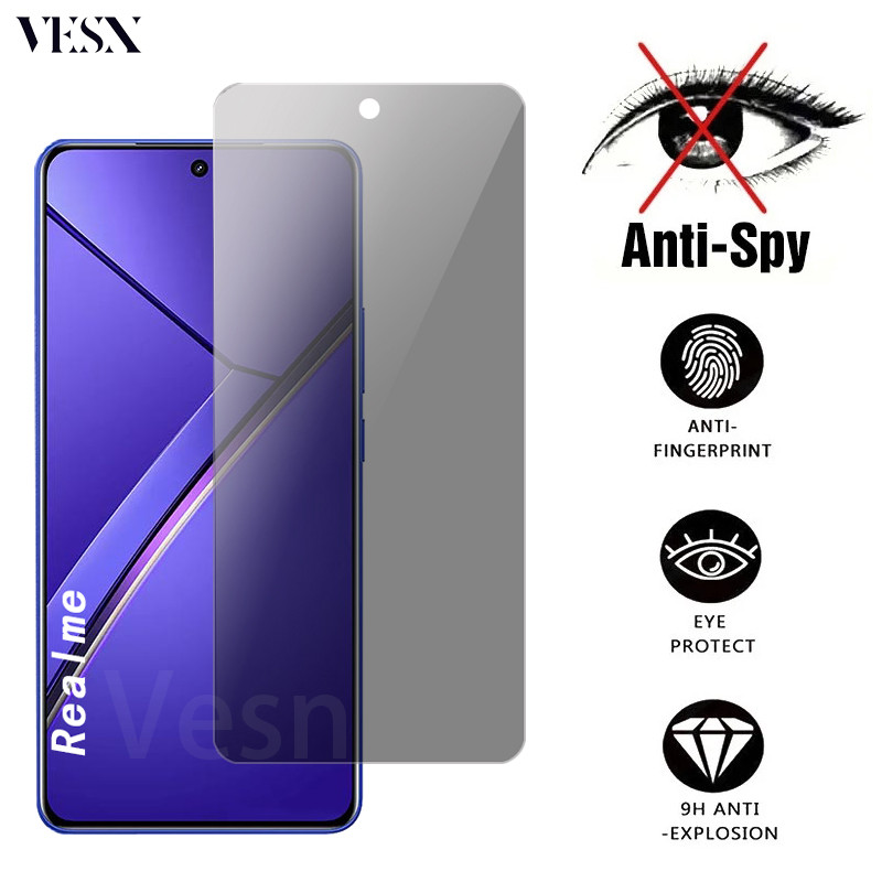 Anti-Spy Privacy Tempered Glass Screen Protector Film For Realme Neo7 GT5 GT3 GT2 Pro GT Master ...