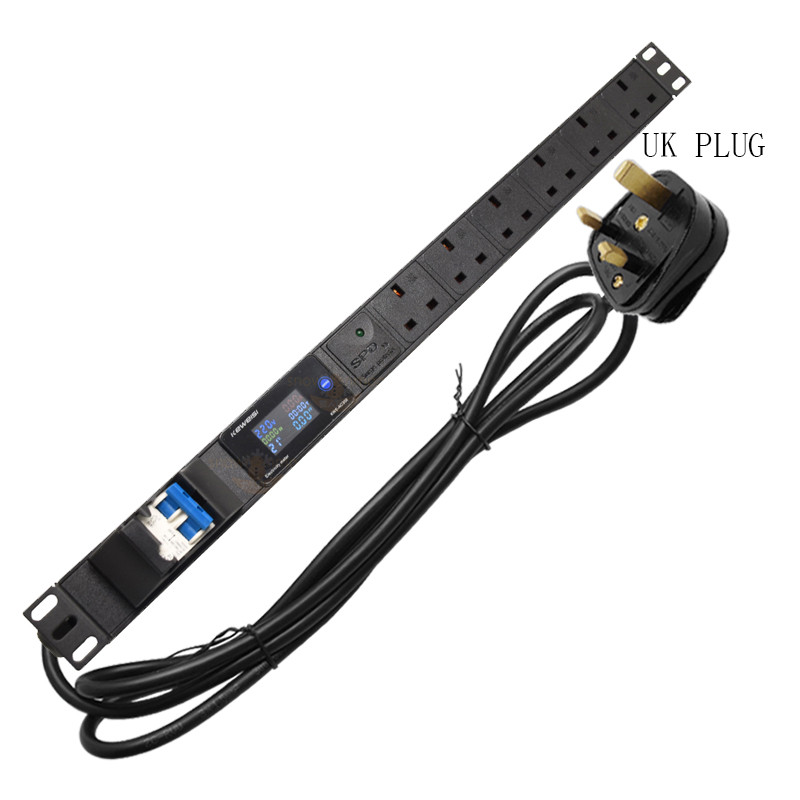 British Standard 3pin Hole Power Distribution Device With Digital