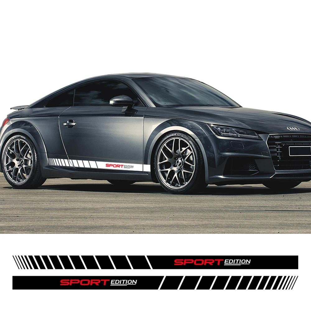Car Side Skirt Sticker Sport Edition Vinyl Decals Racing Stripes ...