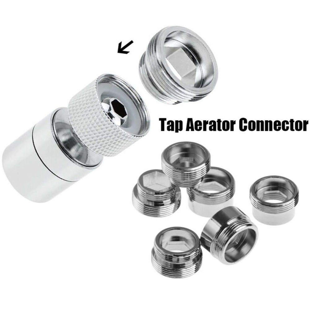 Brass Tap Thread Adapter Connector Kitchen Faucet Water Saving Adaptor ...