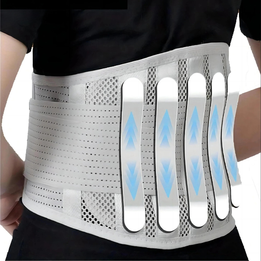 Breathable Lumbar Support Belt With 5 Reinforced Support Plates ...
