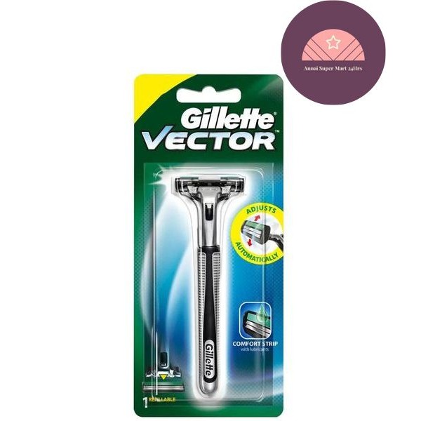 Gillette Vector Plus Manual Shaving Razor 20g | Shopee Singapore