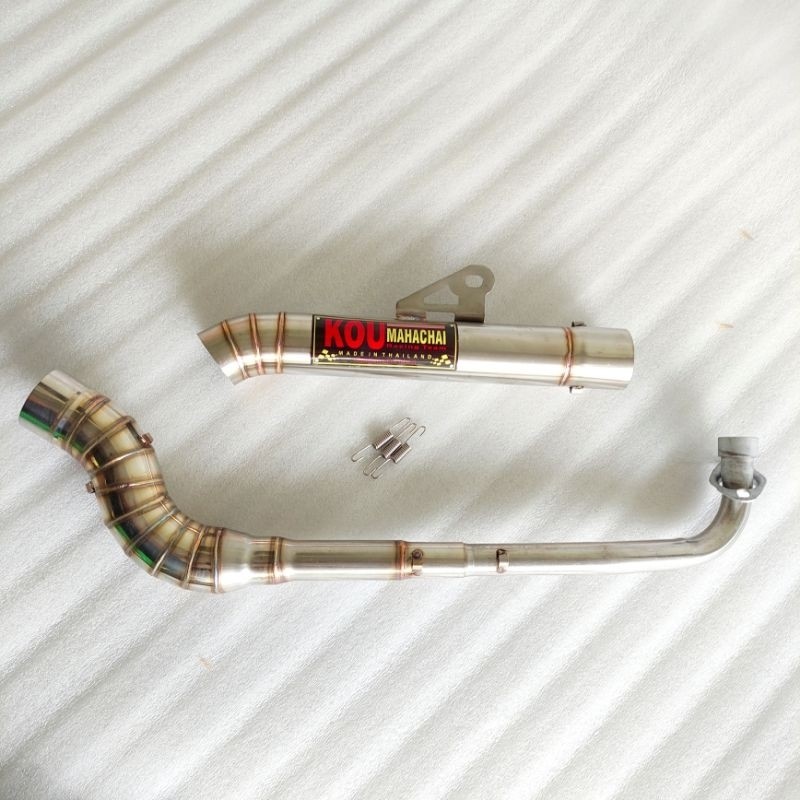 Kou super open spec pipe 51mm canister tube type 1set for xrm 110 125 ...