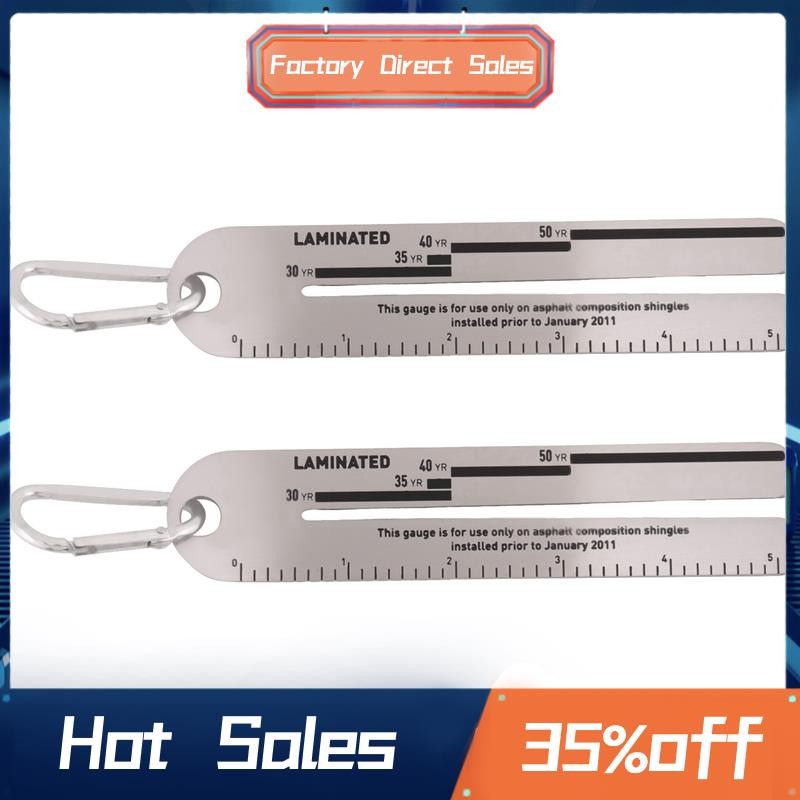 2 PCS 4/09 Shingle Gauges Roof Pitch Gauge Measuring Tool Silver for ...