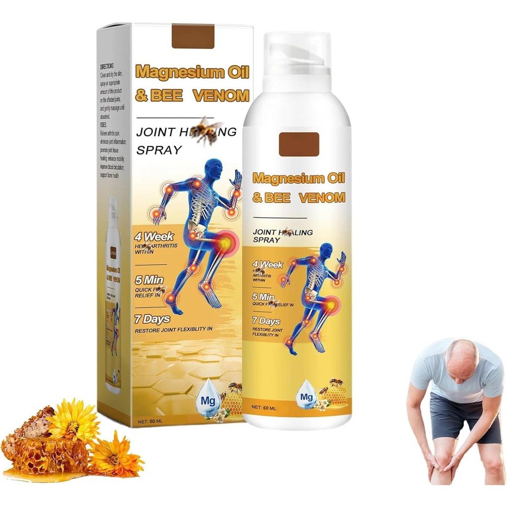 Magnesium Joint Spray,Magnesium Oil and Bee Venom Joint Spray,Suitable ...