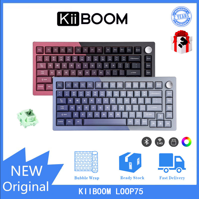 KiiBOOM LOOP75 three mode RGB mechanical keyboard | Shopee Singapore