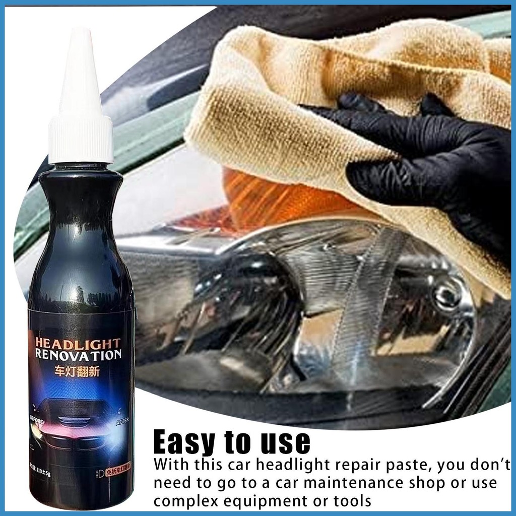 Car Headlight Cleaner Car Headlight Scratch Restoring Cream 110g ...
