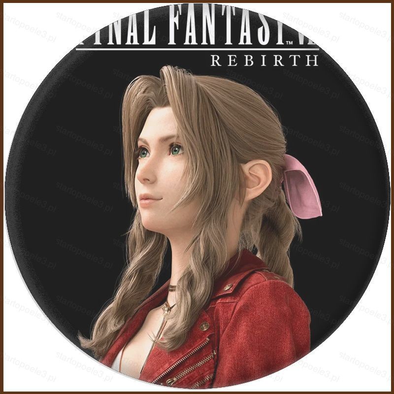 ST3 Final Fantasy VII Remake tinplate badge mirror keychain Cloud ...