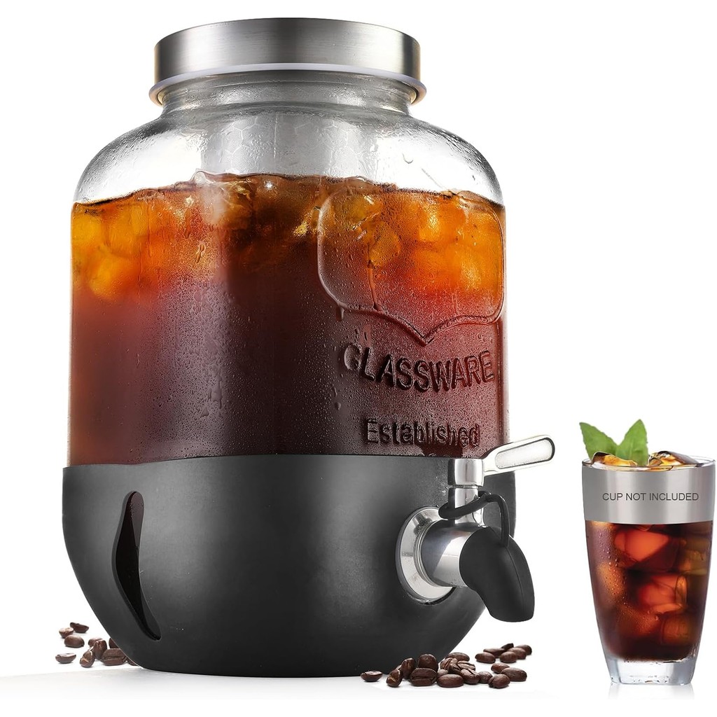 Cold Brew Coffee Maker, 1 Gallon Iced Coffee Maker With Stainless Steel ...