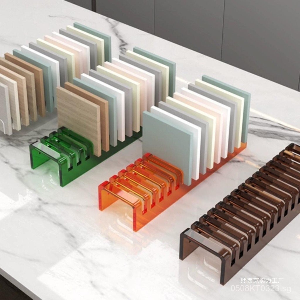 Aluminum Gutter Plate Display Rack Stone Cabinet Color Board Tile ...