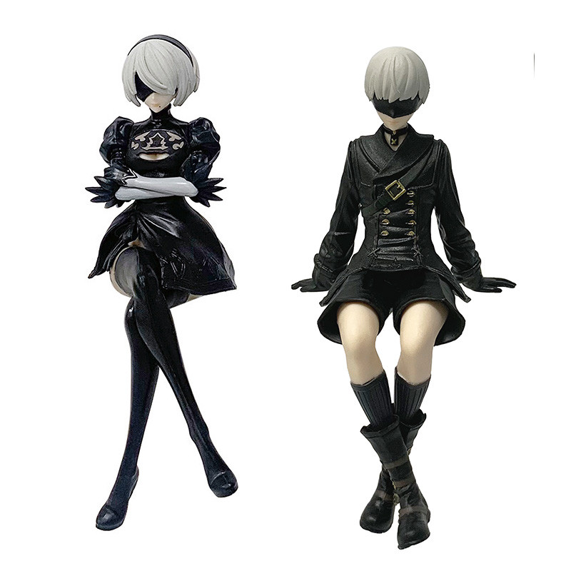 YoRHa No.9 Type S NieR Automata Sitting 2B Action Figure Decorative ...