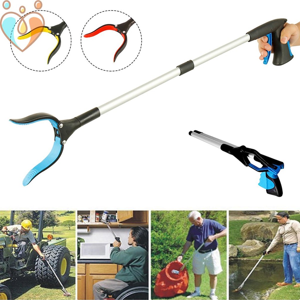 Foldable Grabber Reacher Tool Long Handle Pick Up Stick Reaching Claw ...