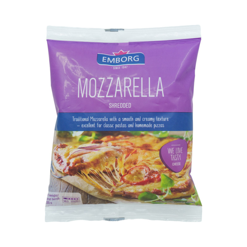 Emborg Shredded Mozzarella Cheese, 200g | Shopee Singapore