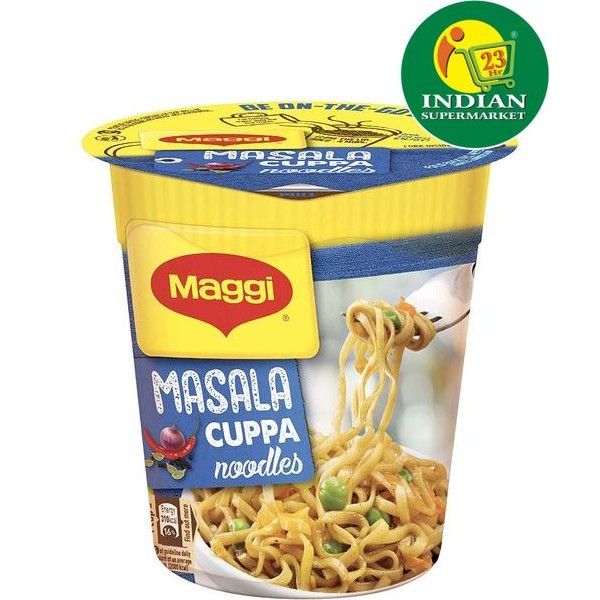 Maggi Nestle Cuppa Vegetarian Masala Noodles Cup 70g | Shopee Singapore