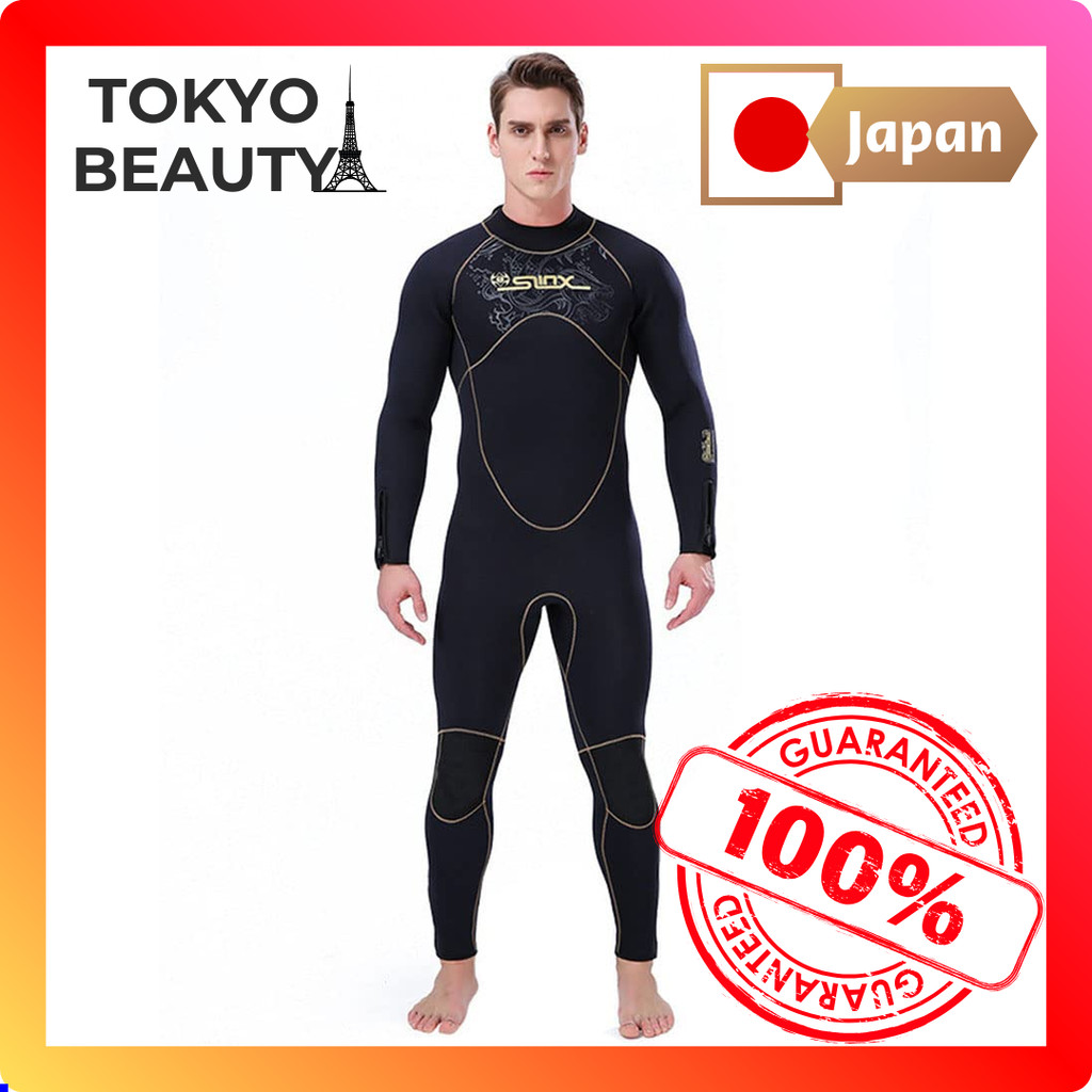 MORGEN SKY Wetsuit 5mm Men's Semi-Dry Neoprene Brushed Back Suit Full ...