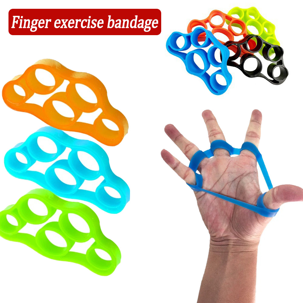 PAS-Silicone Hand Exerciser Grip Strength Wrist Exercise Finger ...