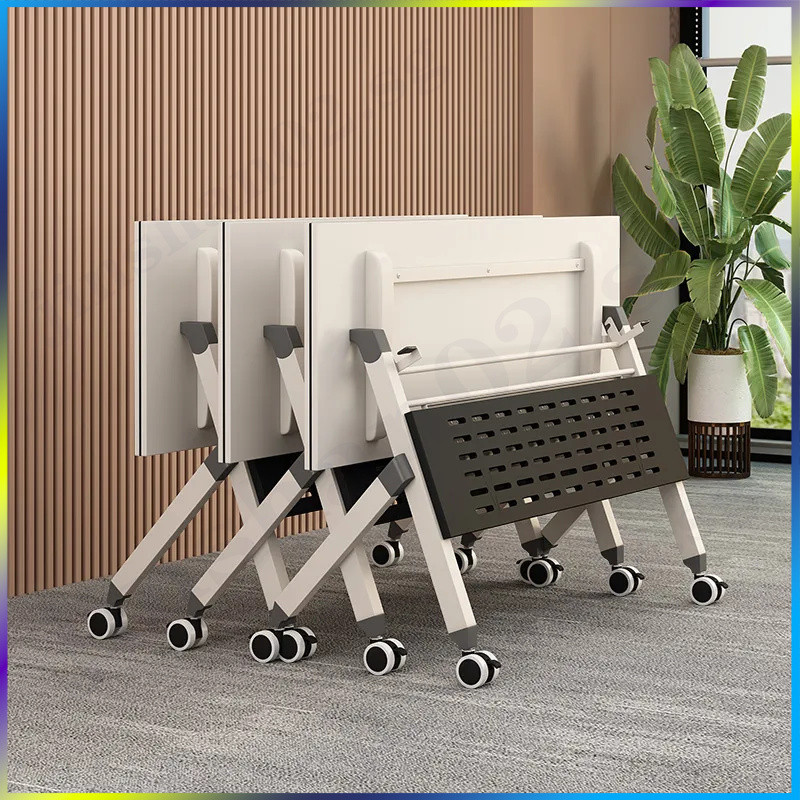 Folding conference table movable activity splicing long table for two ...