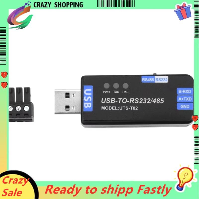 Usb To Rs485 Rs232 Communication Module Bidirectional Half Duplex Serial Line Converter
