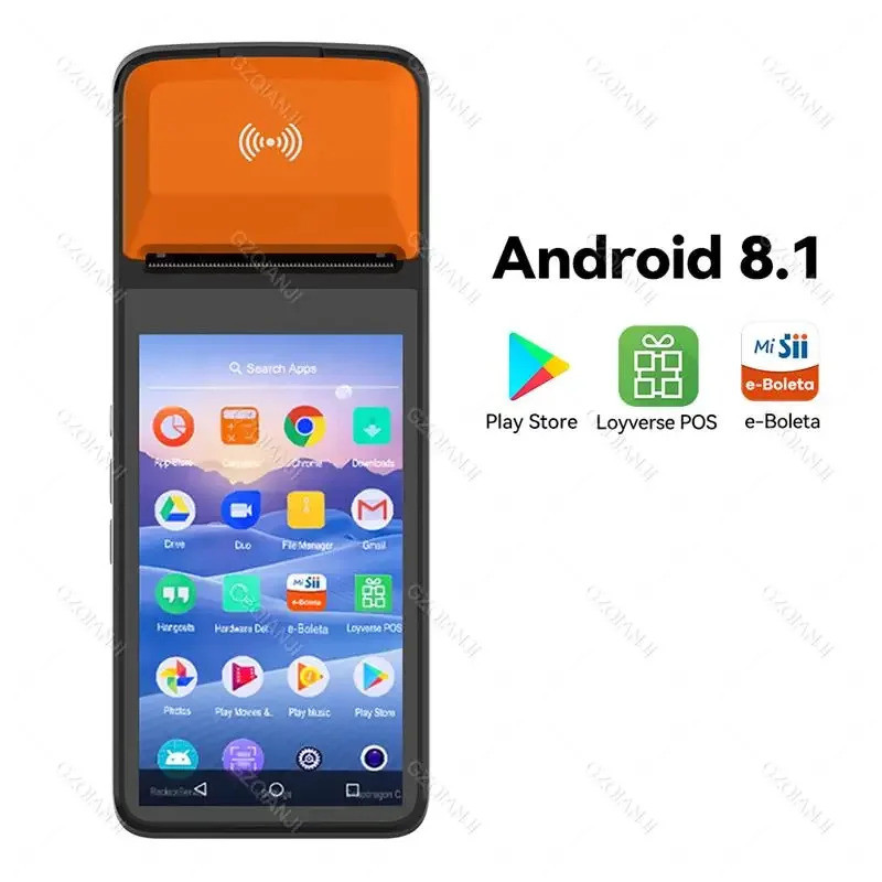 2025 Android POS Printer 58mm Bluetooth Thermal Receipt Printer 57mm Portable Terminal Point Of ...