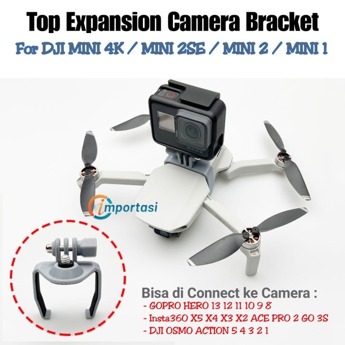 CQT DJI Mini 4K / Mini 2SE 2 Top Expansion Camera GoPro Bracket ...