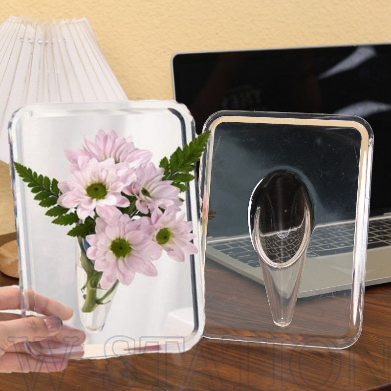 Clear Acrylic Photo Frame Vase - Hall Office Decoration - Plants ...