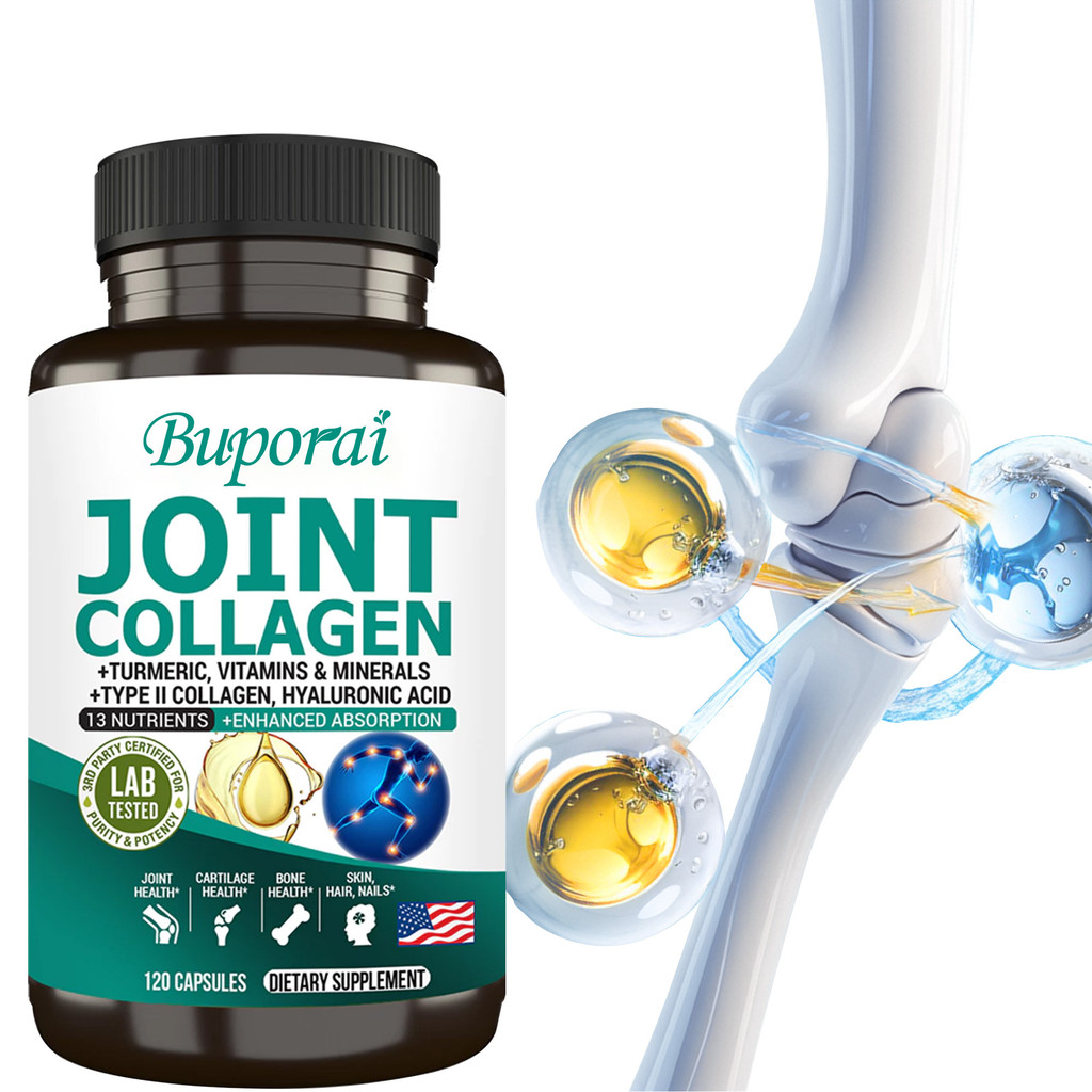 Joint & Bone Support Softgels, with Vitamin D3/K2, Collagen, Curcumin ...