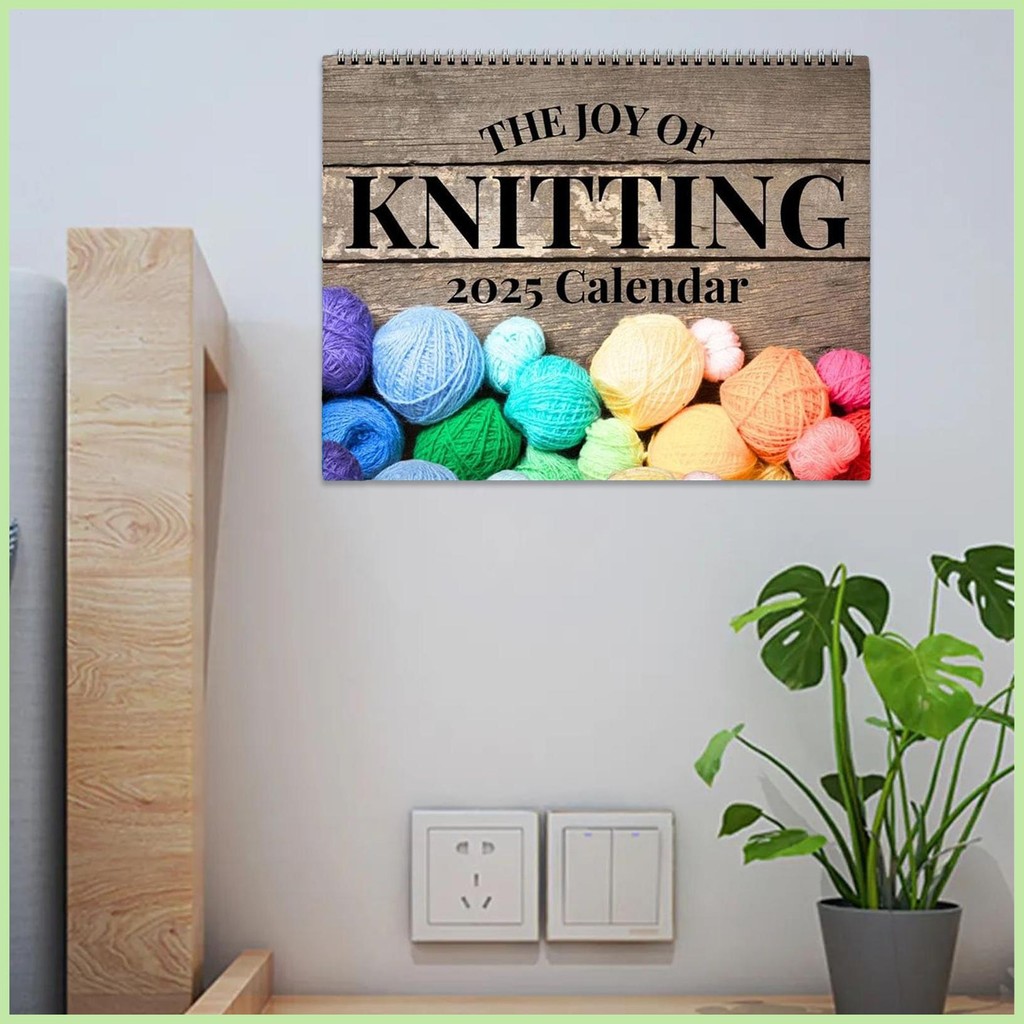 Yarn Monthly Calendar Planner 2025 Yarn Planner Calendar 2025 Tabletop ...