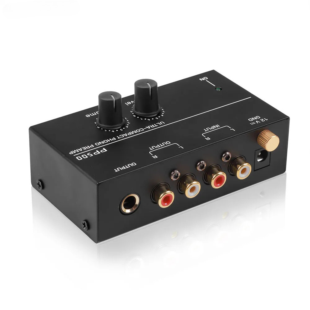 Ultra-compact Phono Preamp Pre Amp Preamplifier with Level Volume ...