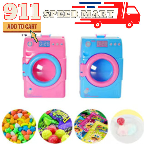 [911] Beardy Toys Washing Machine With Candy 7gm | Shopee Singapore