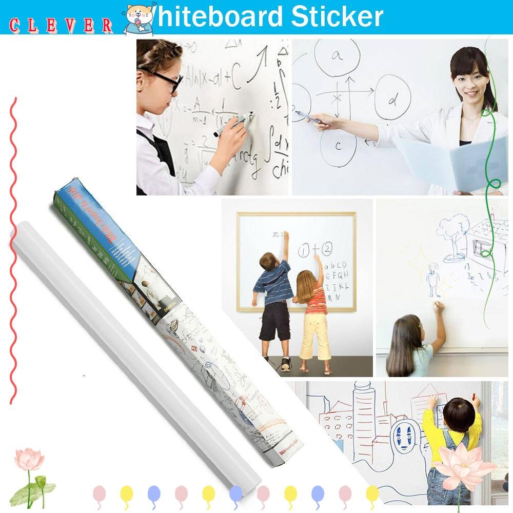 CLEVER Whiteboard Sticker Erasable Waterproof Wallpaper Draw Decal ...