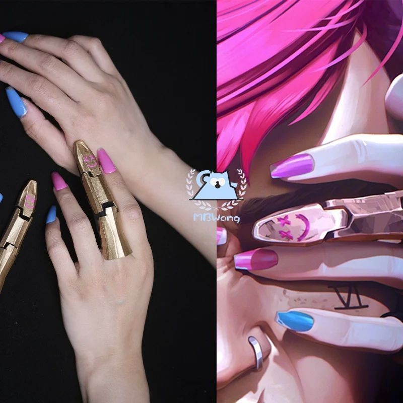 League Legends Arcane Season 2 Jinx Cosplay Prop Finger-Cot and Hand ...