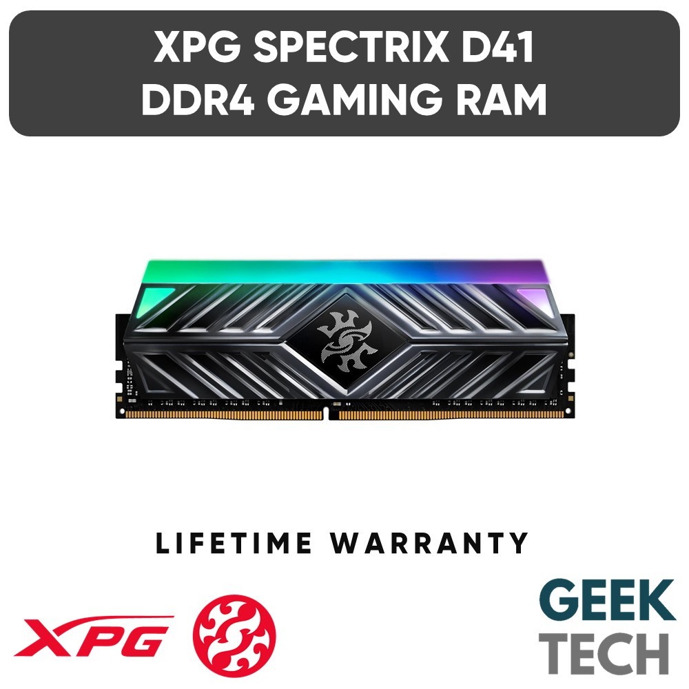 ADATA XPG Spectrix D41 RGB DDR4 3200MHz/3600MHz 8GB/16GB RAM | Shopee ...
