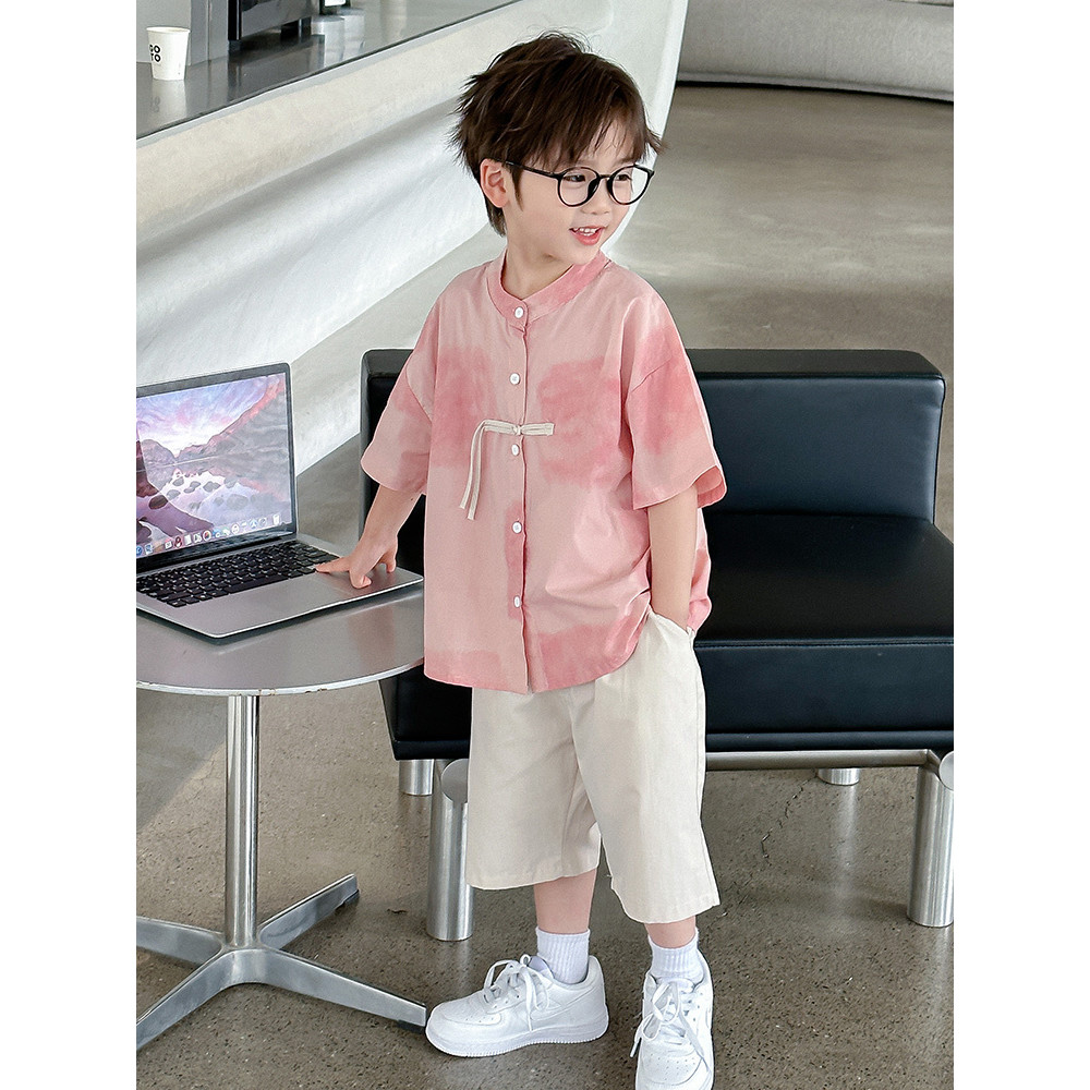 Tang Suit Boy Suit 2024New CNY Boys Summer Chinese Style Tang Suit Kids ...