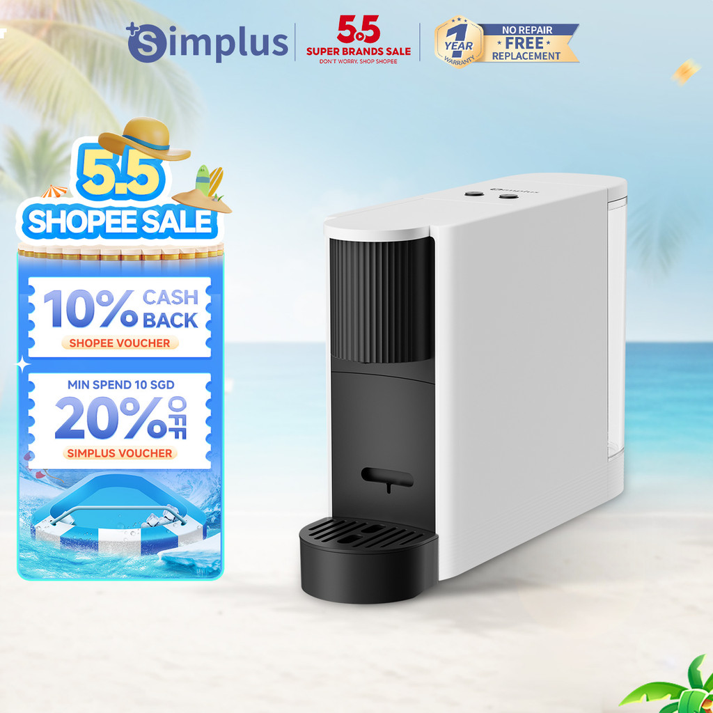 Simplus Coffee Maker Espresso Capsule Coffee Machine 20Bar Extraction ...