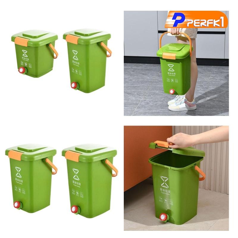 [Perfk1] Kitchen Compost Bucket Compost Bin Wide Diameter Multifunction ...